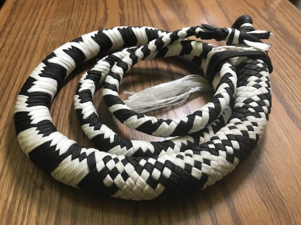 Black & White Combat Whip – GLOWS – Combat Whips